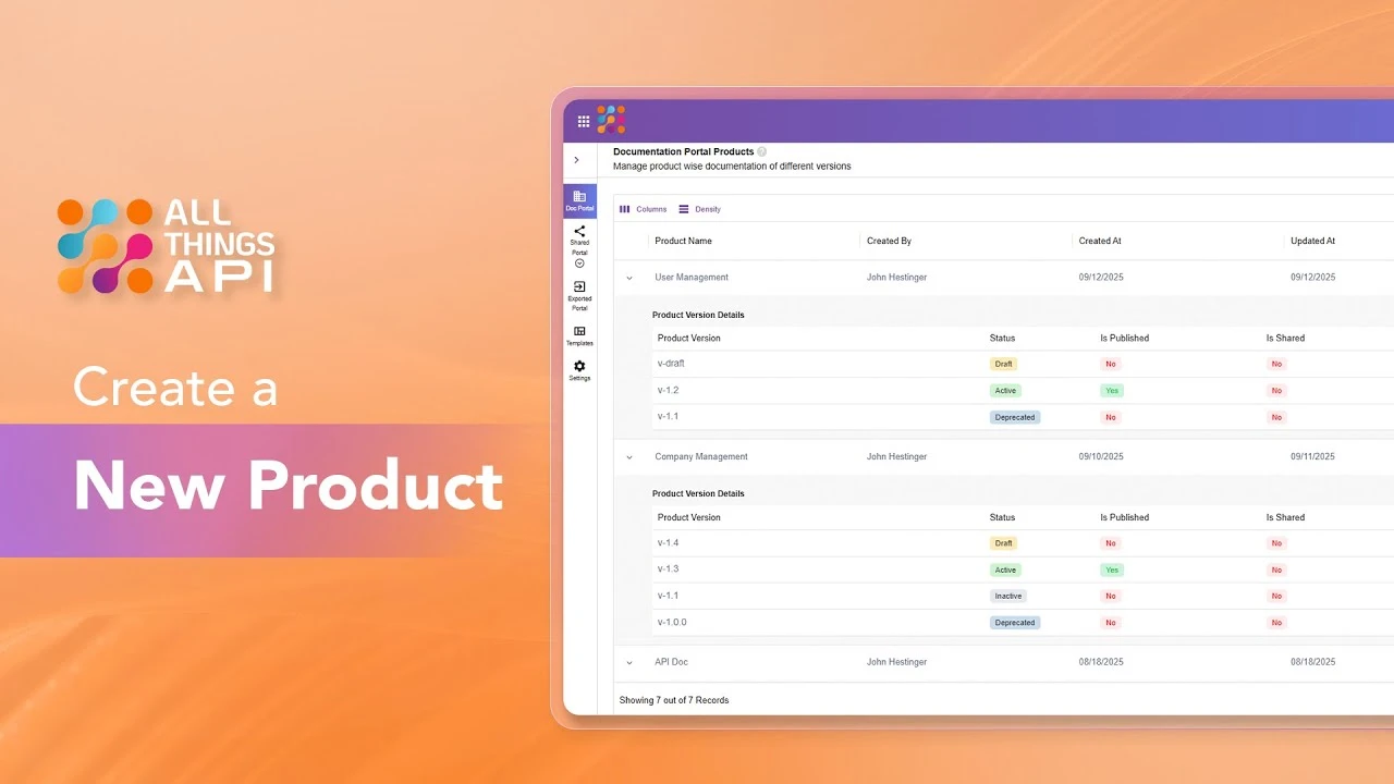 How to Create a Product in documentation portal - ATA
