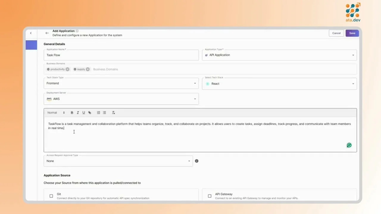 How to Create an API Application in ATA - ATA